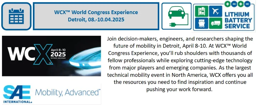WCX™ World Congress Experience Detroit, 08.-10.04.2025